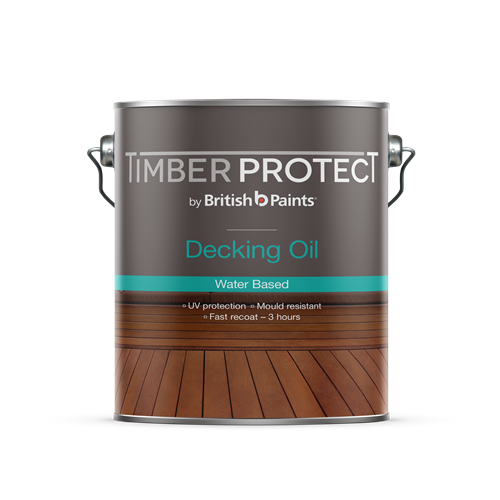 British Paints Natural Water Based Decking Oil | Wood Stain Colour ...